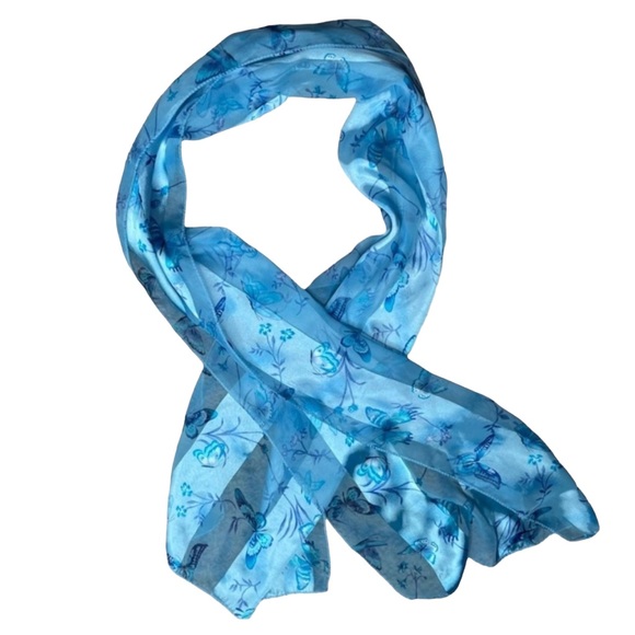 Vintage | Accessories | Vintage Sheer Light Blue Butterfly Fairycore ...